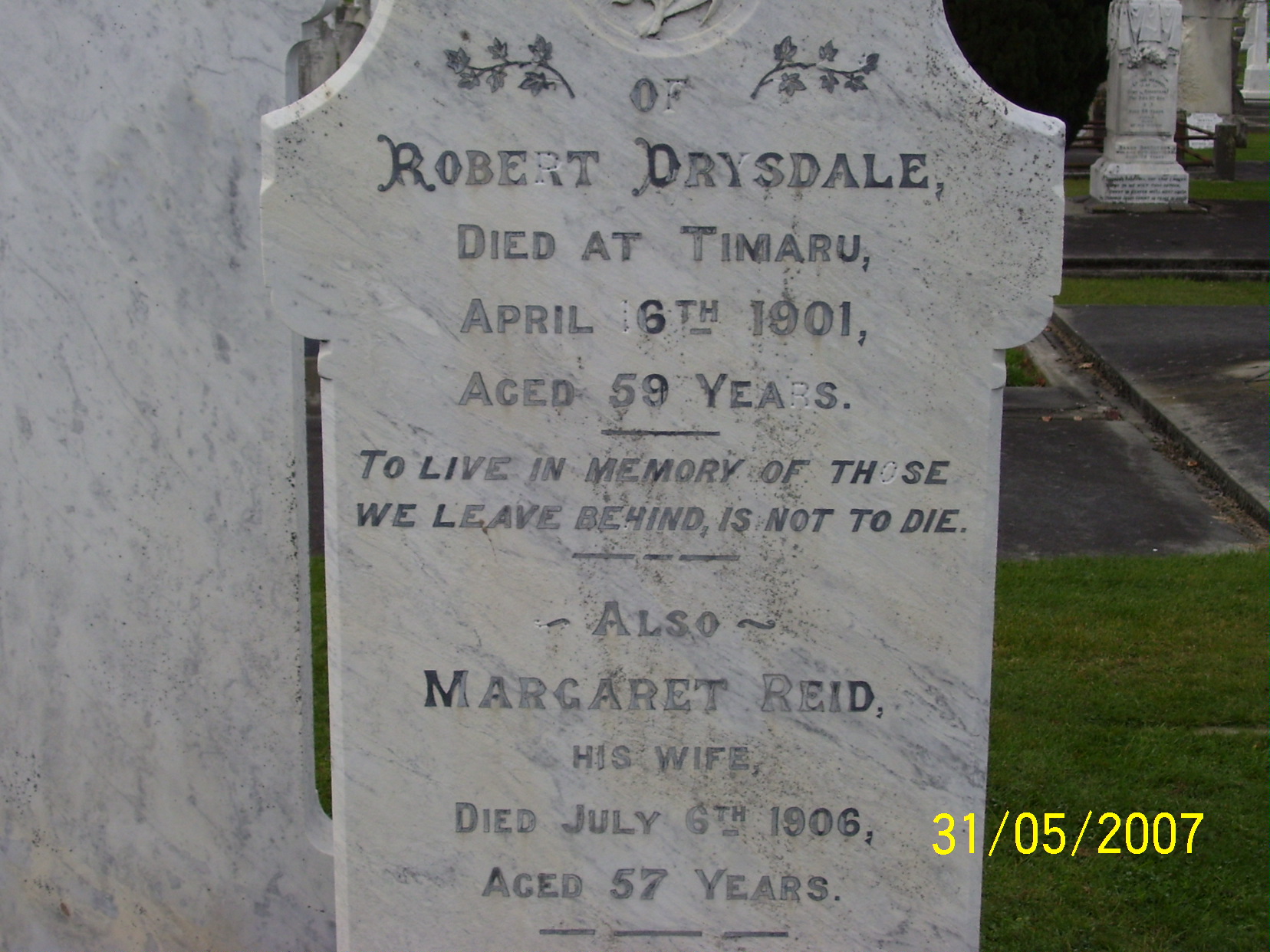 Cemetery Search - Timaru District Council